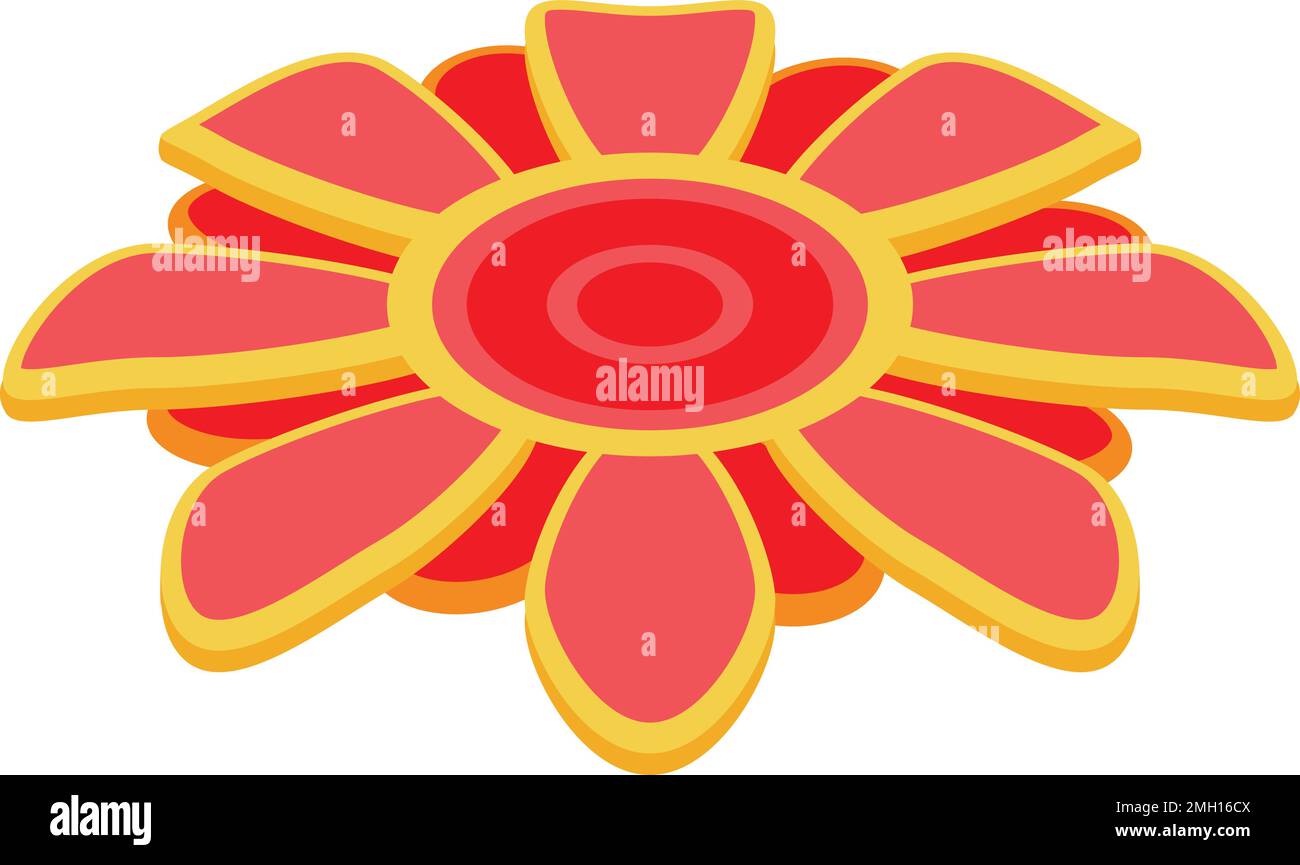 Tropical rafflesia icon isometric vector. Nature plant. Asia flower ...