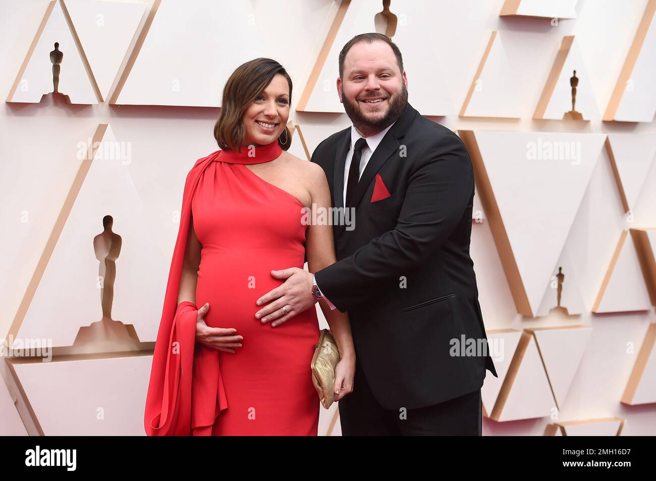 Kristine Lefebvre and producer Matt Lefebvre arrive at the Oscars on ...