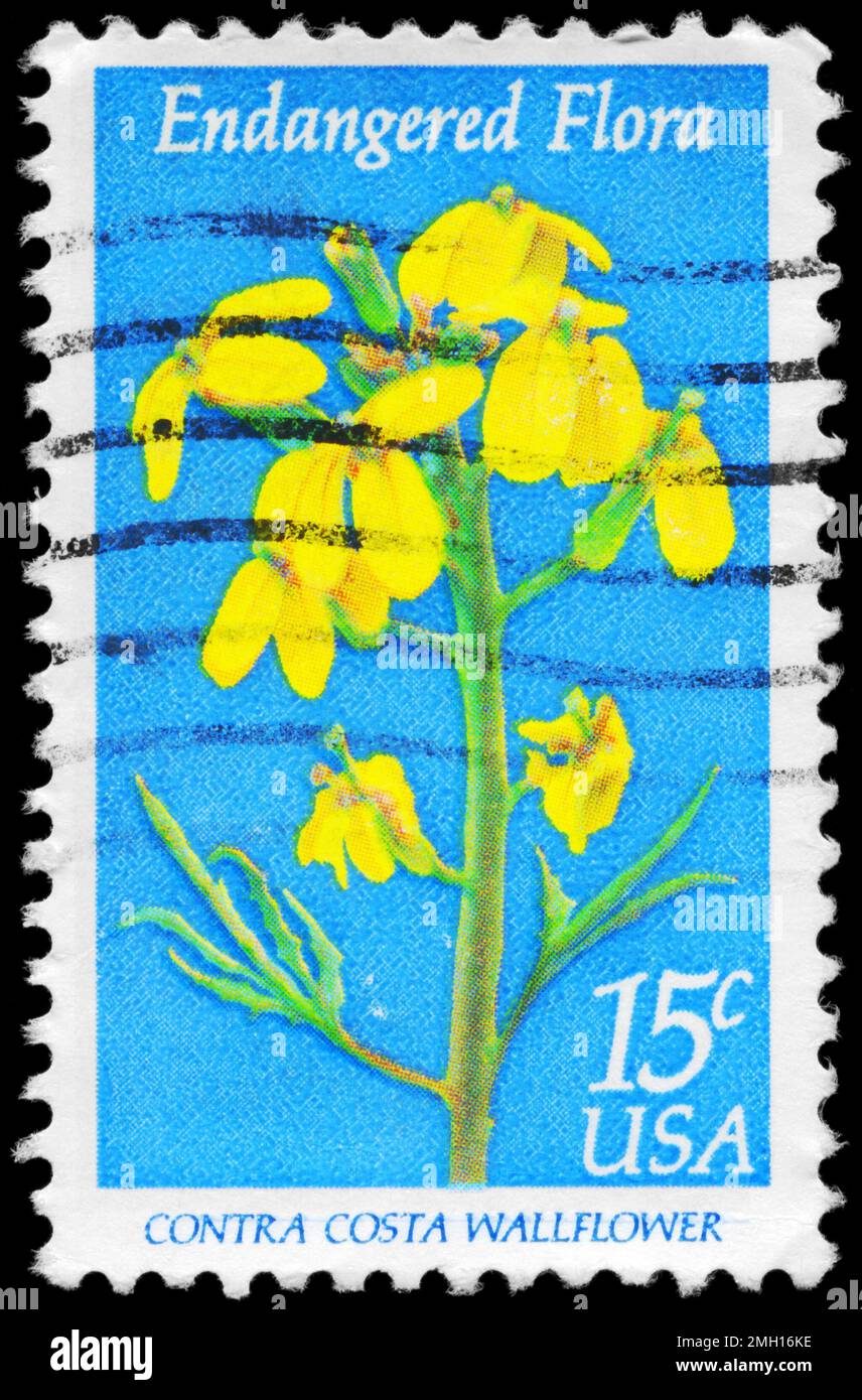 USA - CIRCA 1979: A Stamp printed in USA shows the Contra Costa ...