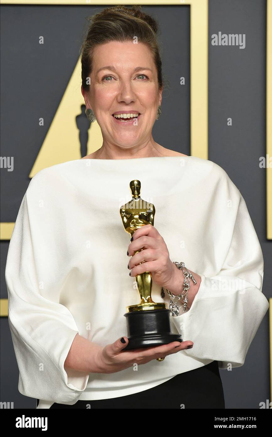 Jacqueline Durran, winner of the award for best costume design for ...