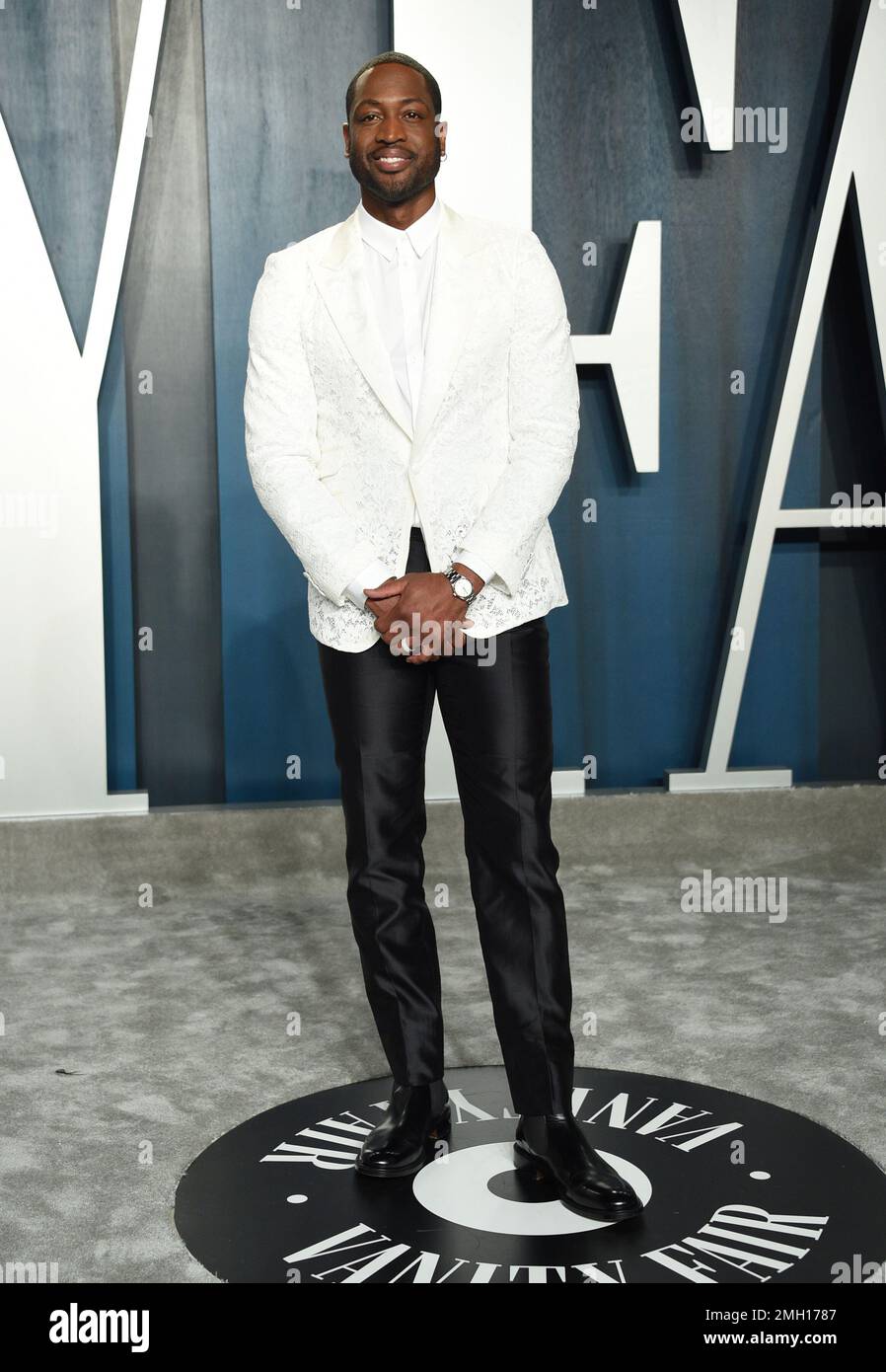 Dwyane Wade arrives at the Vanity Fair Oscar Party on Sunday, Feb. 9 ...