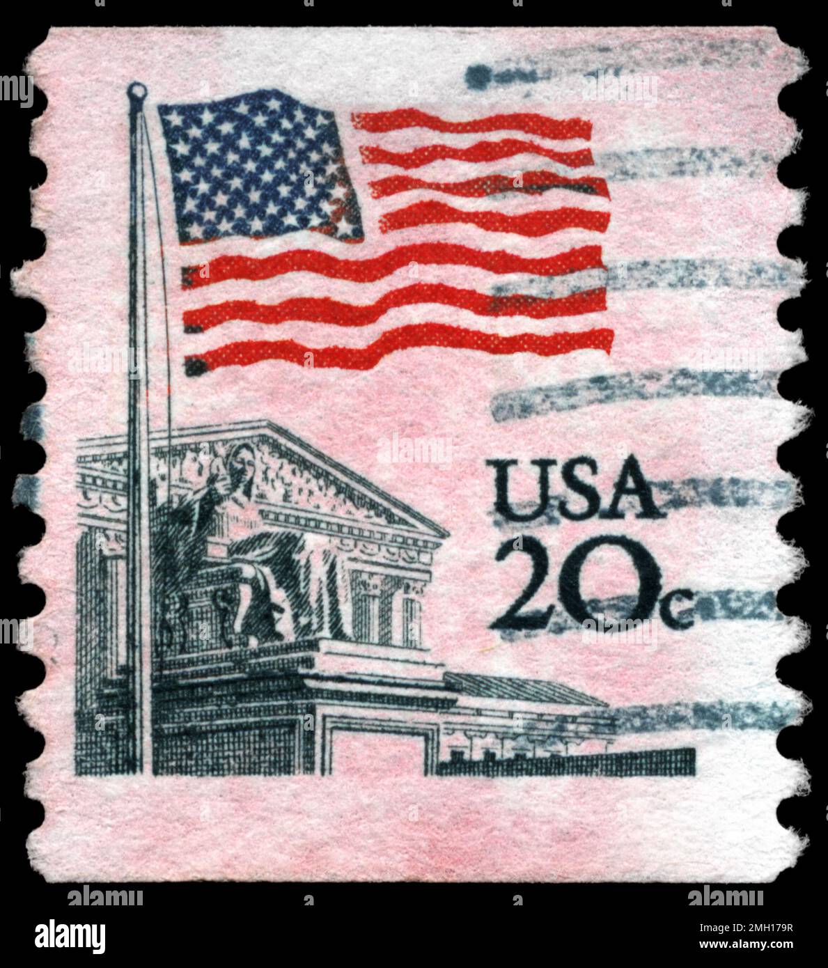 USA - CIRCA 1981: A Stamp printed in USA shows the U.S. Flag, circa ...