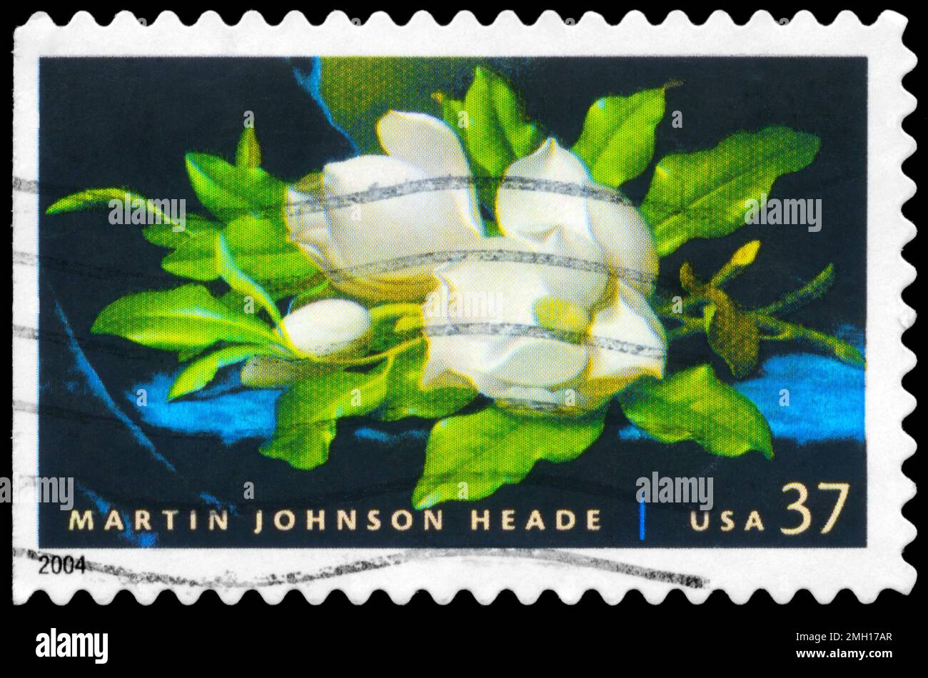 USA - CIRCA 2004: A Stamp printed in USA shows the Giant Magnolias on a ...