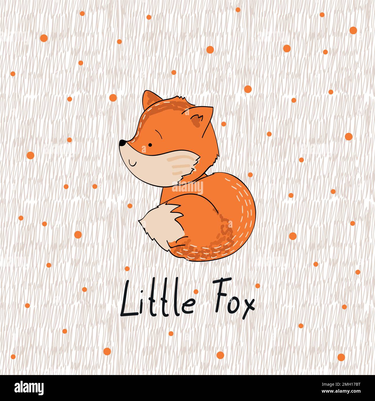 Cute cartoon Fox Stock Vector Image & Art - Alamy