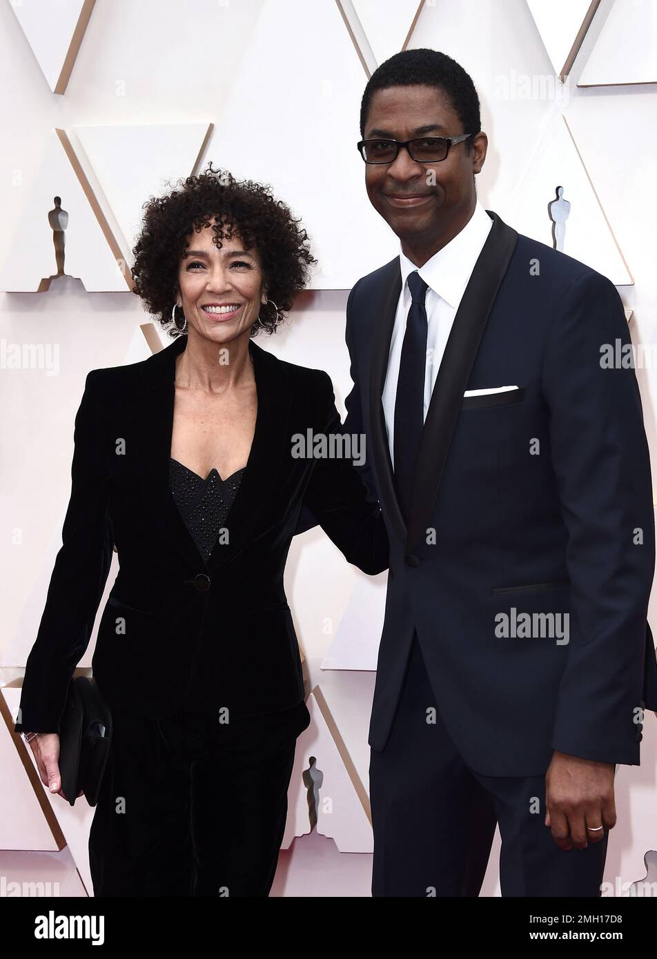 Stephanie Allain, left, and Stephen Bray arrive at the Oscars on Sunday ...