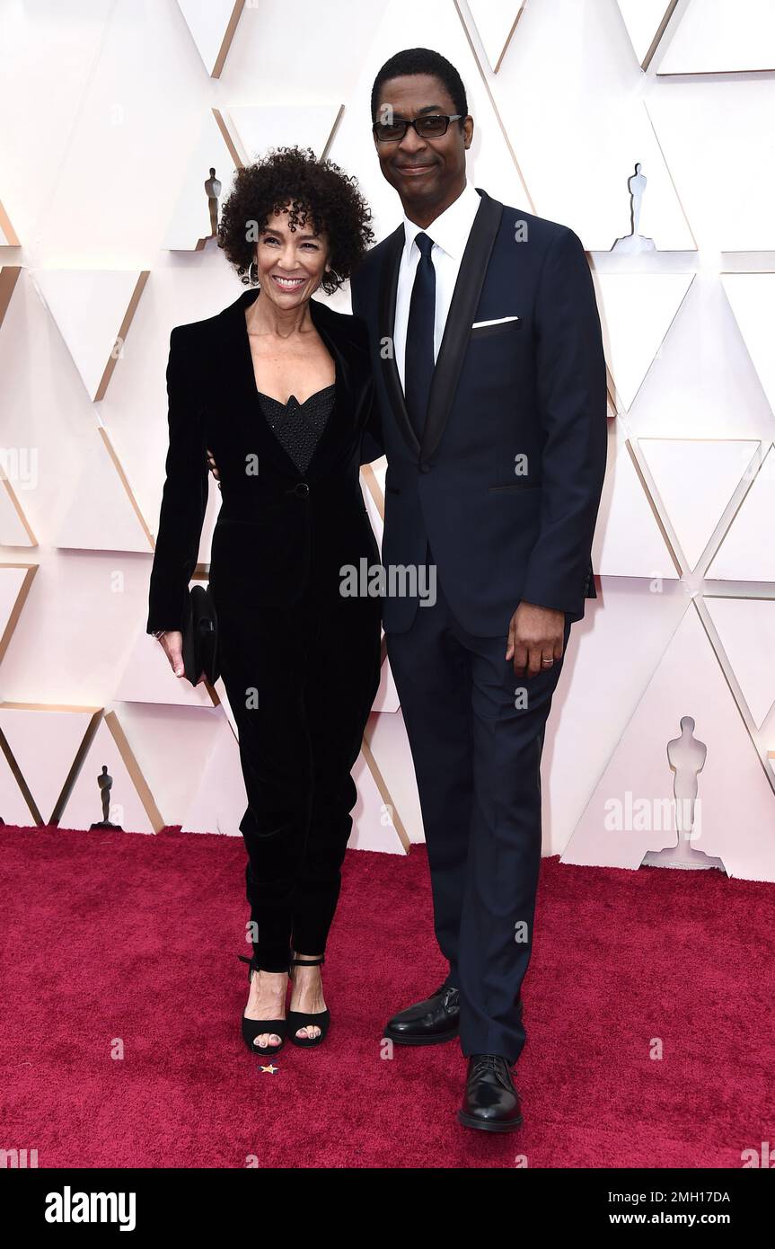 Stephanie Allain, left, and Stephen Bray arrive at the Oscars on Sunday ...