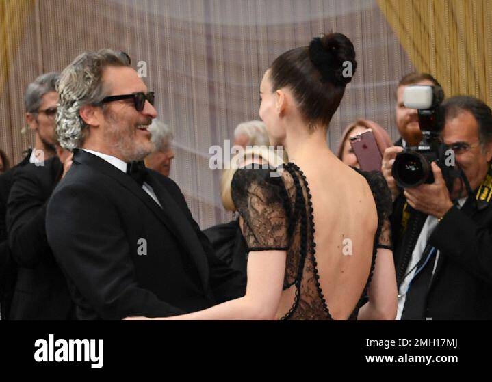 Joaquin Phoenix Left And Rooney Mara Arrive At The Oscars On Sunday