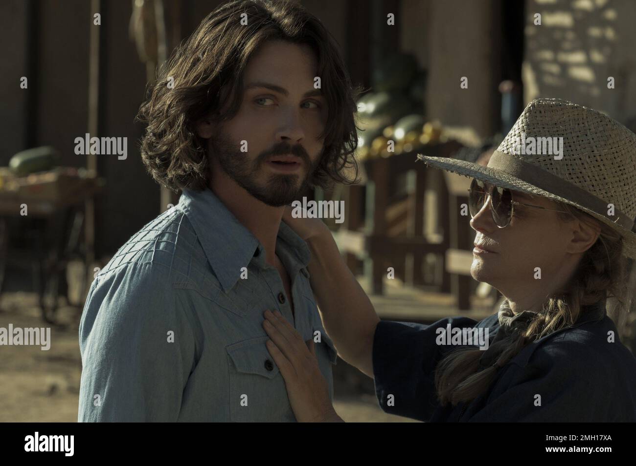 HUNTERS, from left: Logan Lerman, Jennifer Jason Leigh, (Season 2 ...