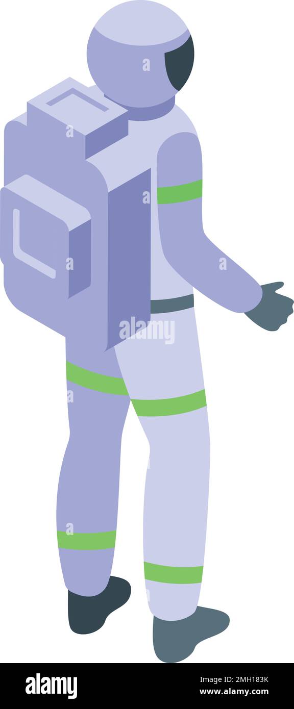 Astronaut icon isometric vector. Space mars. Universe station Stock ...