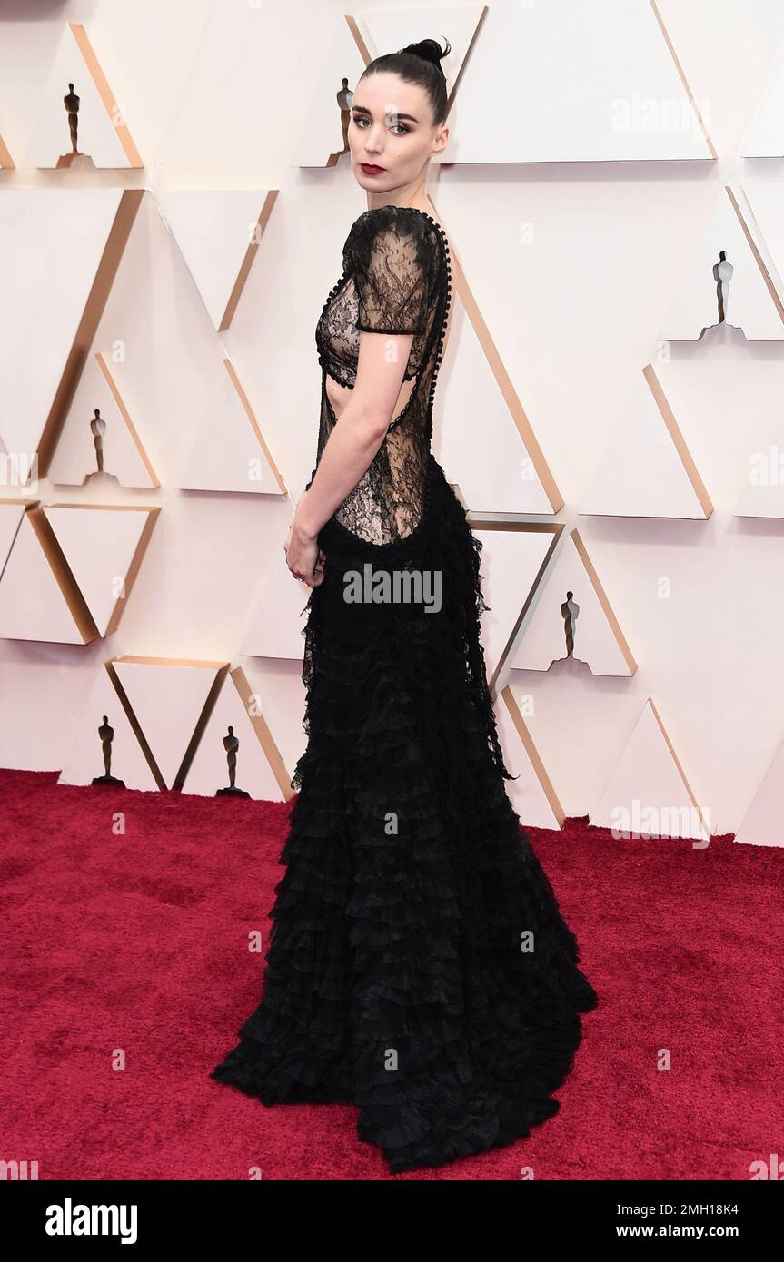 Rooney Mara arrives at the Oscars on Sunday, Feb. 9, 2020, at the Dolby ...