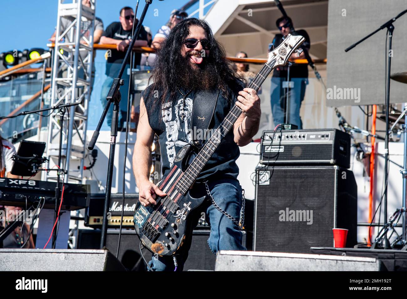 John "JD" DeServio of The Stowaways is seen on board the Carnival Valor ...