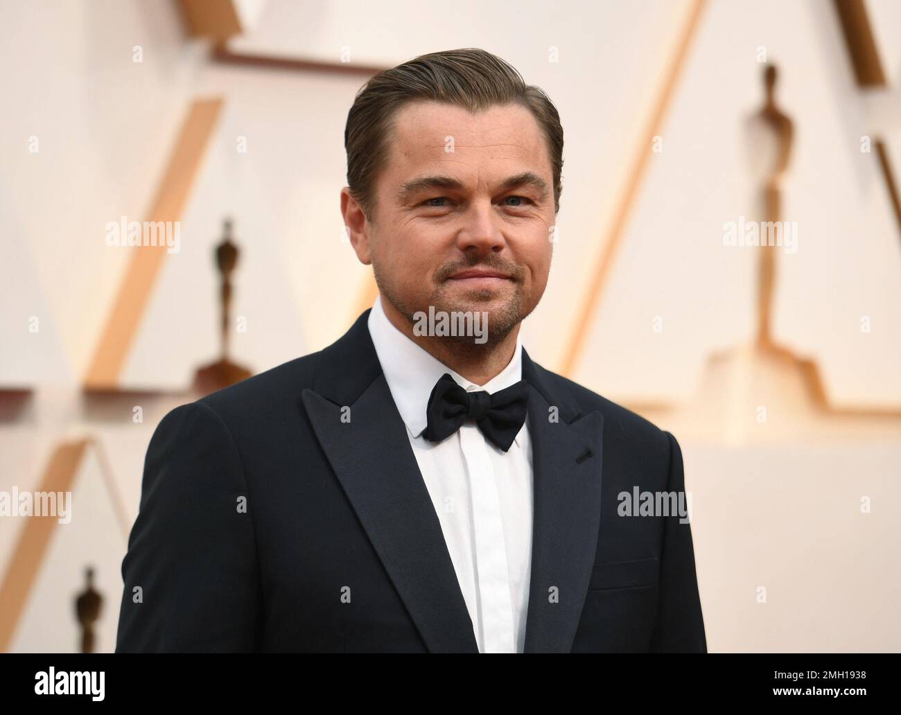 Leonardo DiCaprio arrives at the Oscars on Sunday, Feb. 9, 2020, at the ...