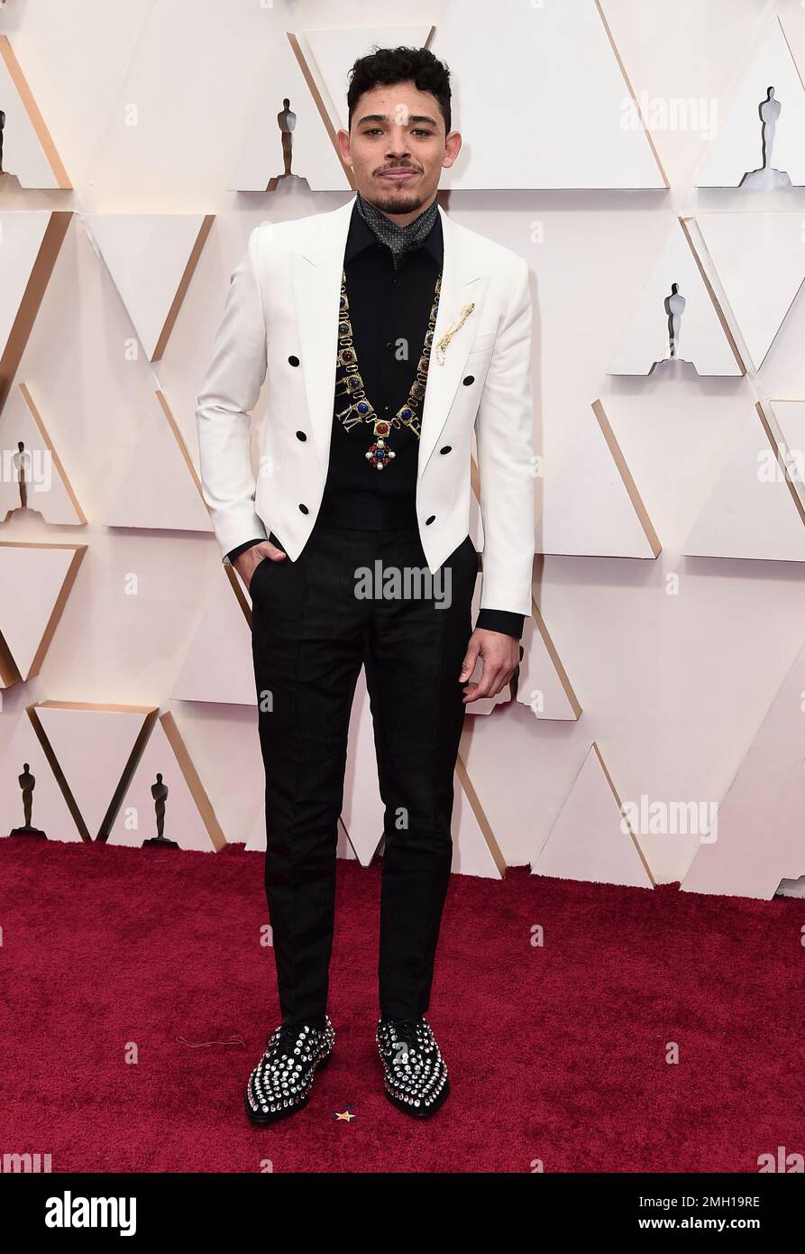Anthony Ramos arrives at the Oscars on Sunday, Feb. 9, 2020, at the ...