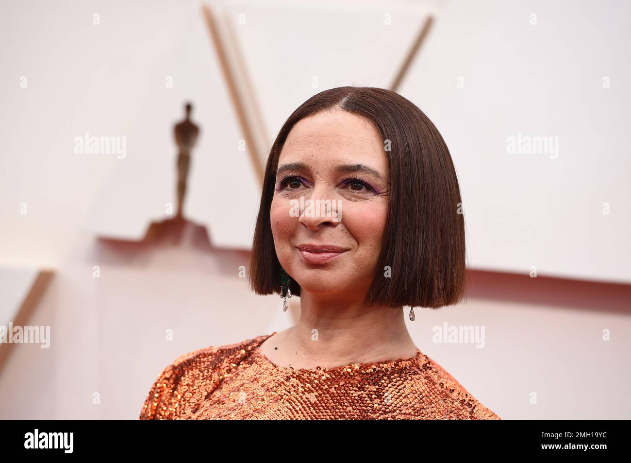 Maya Rudolph arrives at the Oscars on Sunday, Feb. 9, 2020, at the ...
