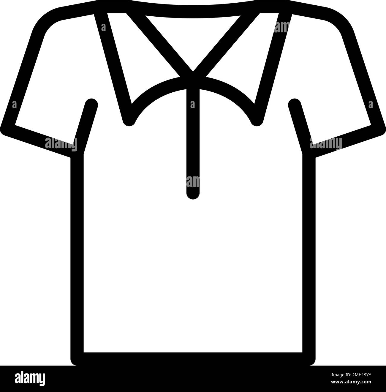 Tshirt icon outline vector. Shirt design. Front fashion Stock Vector ...