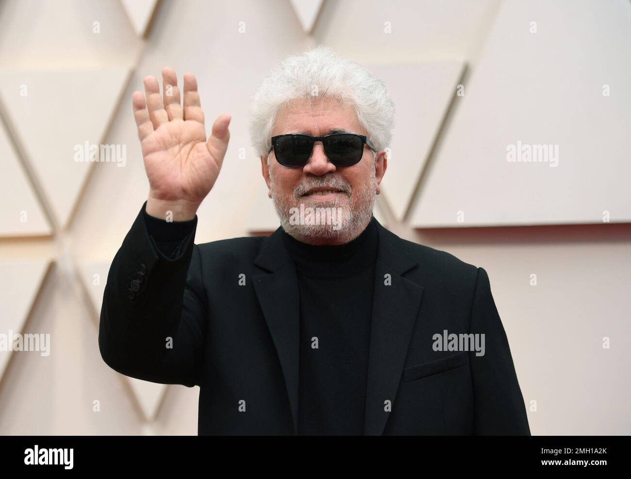 Pedro Almodovar arrives at the Oscars on Sunday, Feb. 9, 2020, at the ...