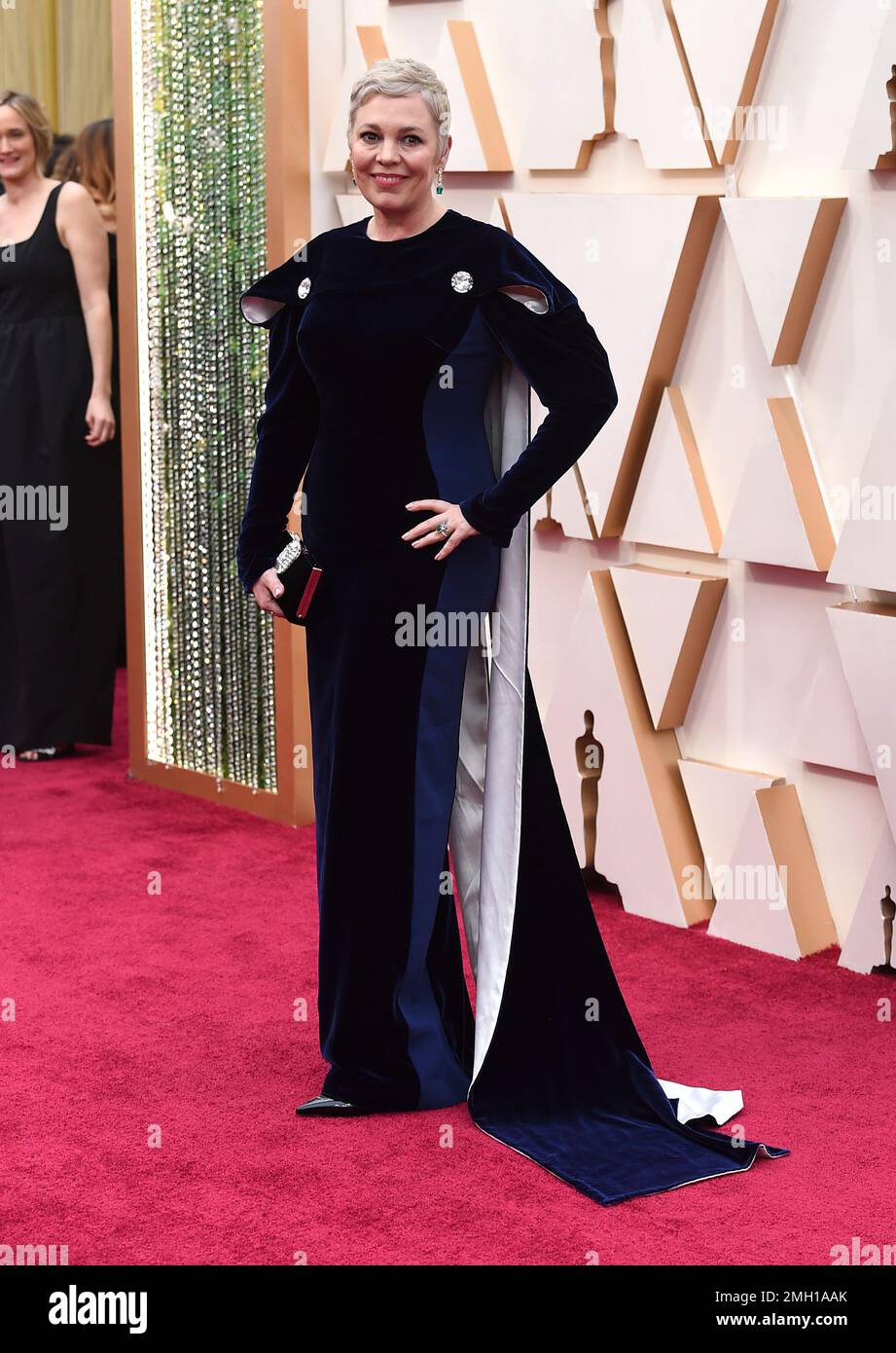 Olivia Colman arrives at the Oscars on Sunday, Feb. 9, 2020, at the ...