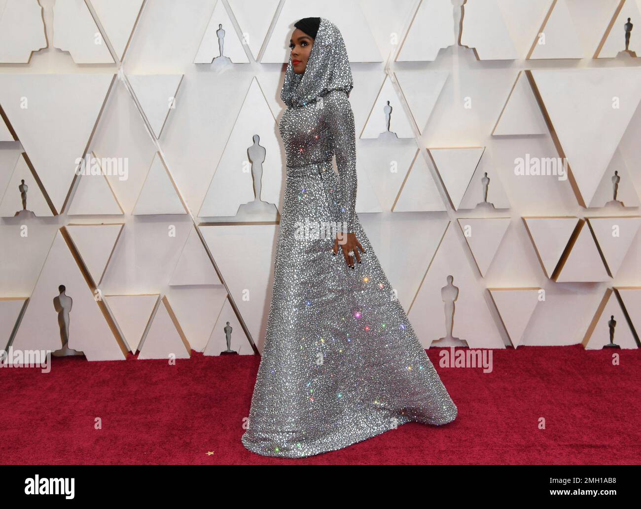 Janelle Monae arrives at the Oscars on Sunday, Feb. 9, 2020, at the ...