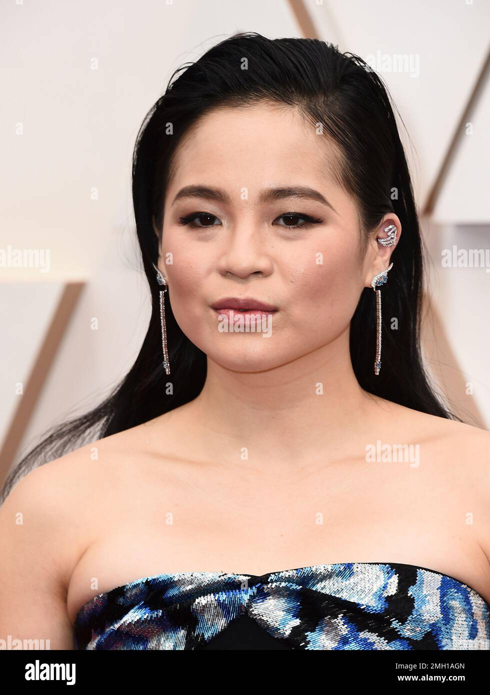 Kelly Marie Tran arrives at the Oscars on Sunday, Feb. 9, 2020, at the ...