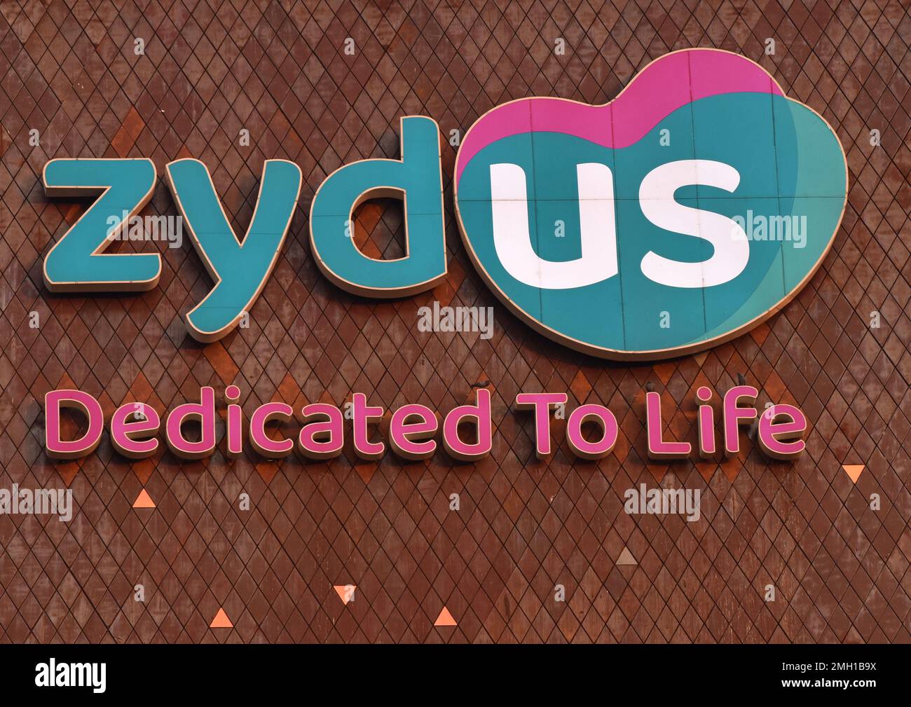 Ahmedabad, Gujarat, India. 22nd Jan, 2023. Zydus lifesciences logo seen ...