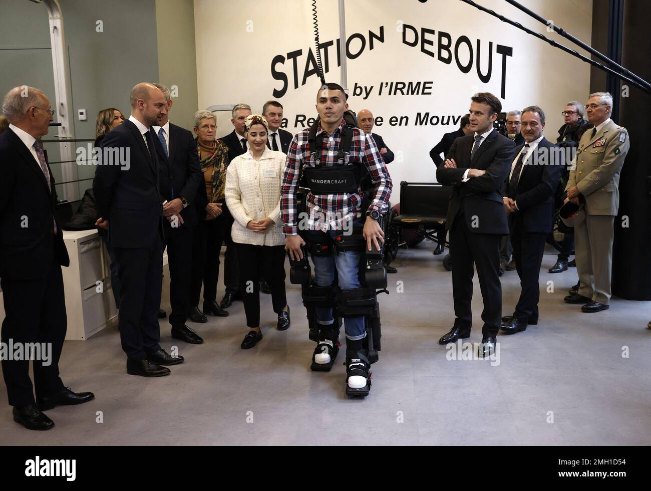 French President Emmanuel Macron inaugurates medical rehabilitation ...