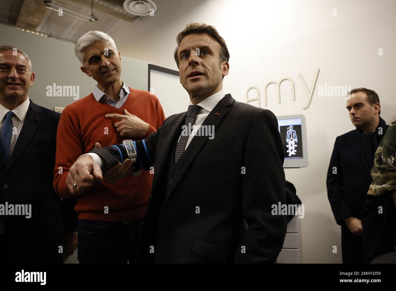 French President Emmanuel Macron inaugurates Station Debout medical ...