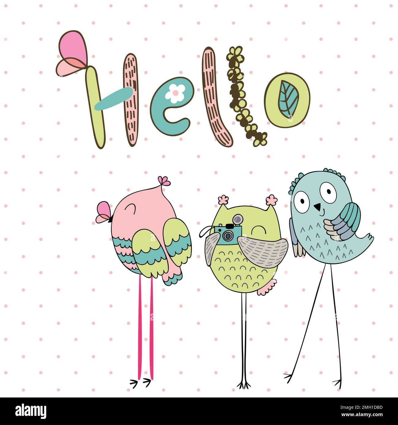 Happy bird photo Stock Vector Images - Alamy