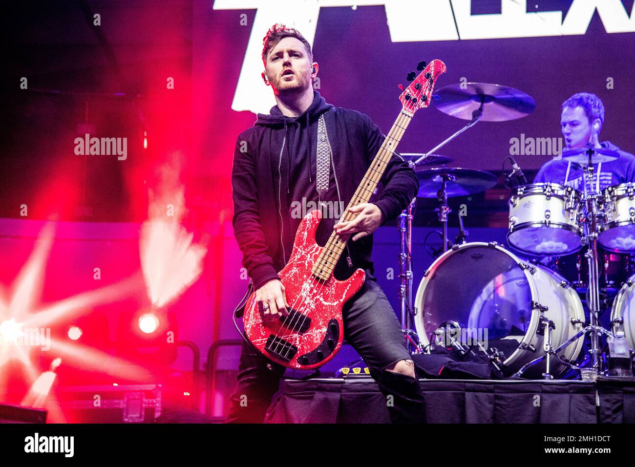 Sam Bettley of Asking Alexandria is seen on board the Carnival Valor ...