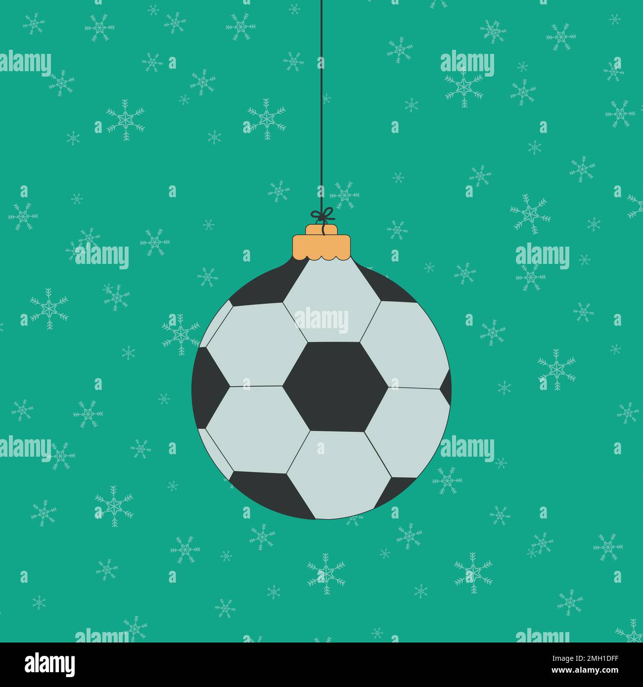 Christmas football Stock Vector Images - Alamy