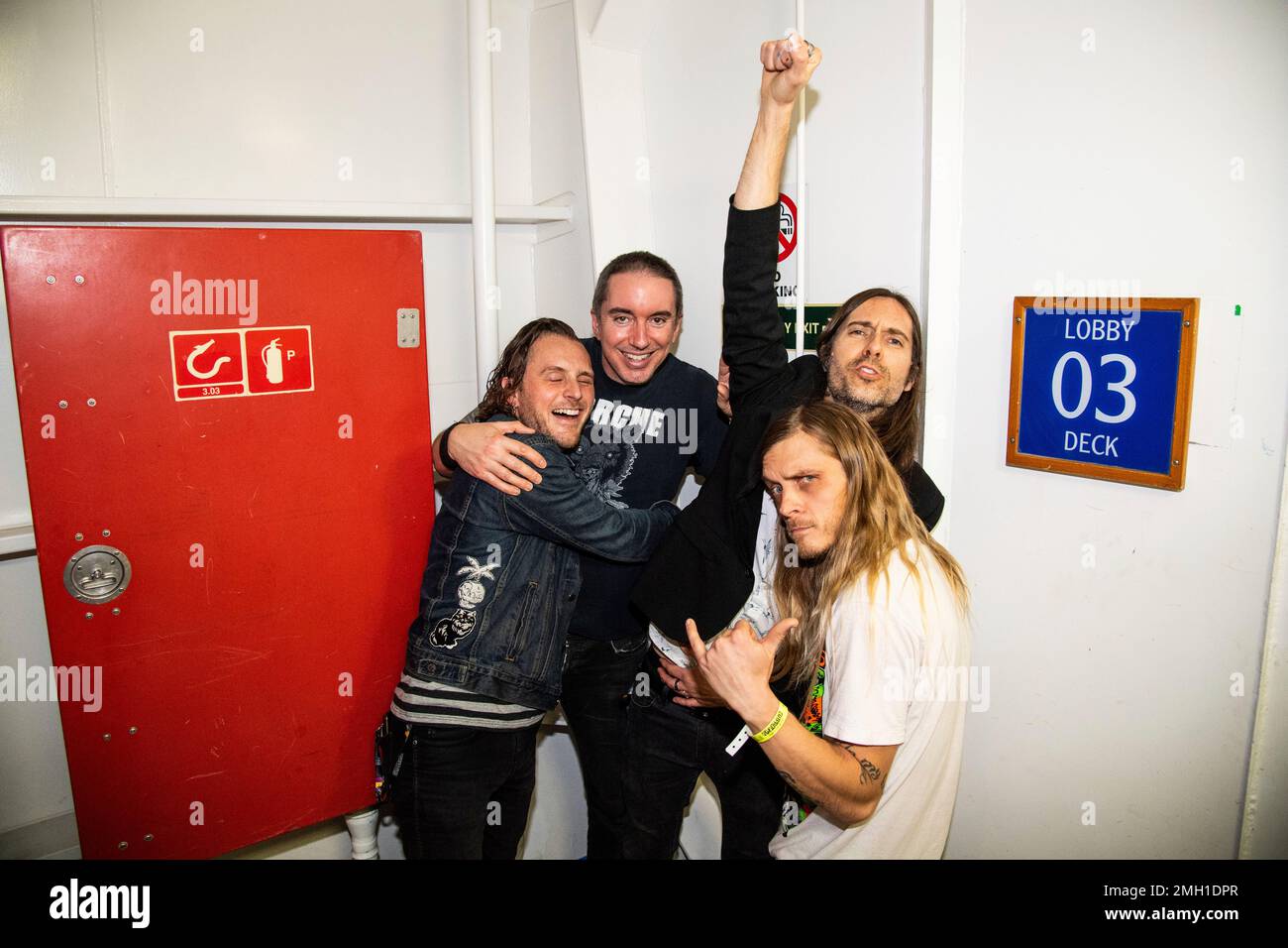Cory Clark, from left, Kemble Walters, Mike Land and Tony Baumeister of ...
