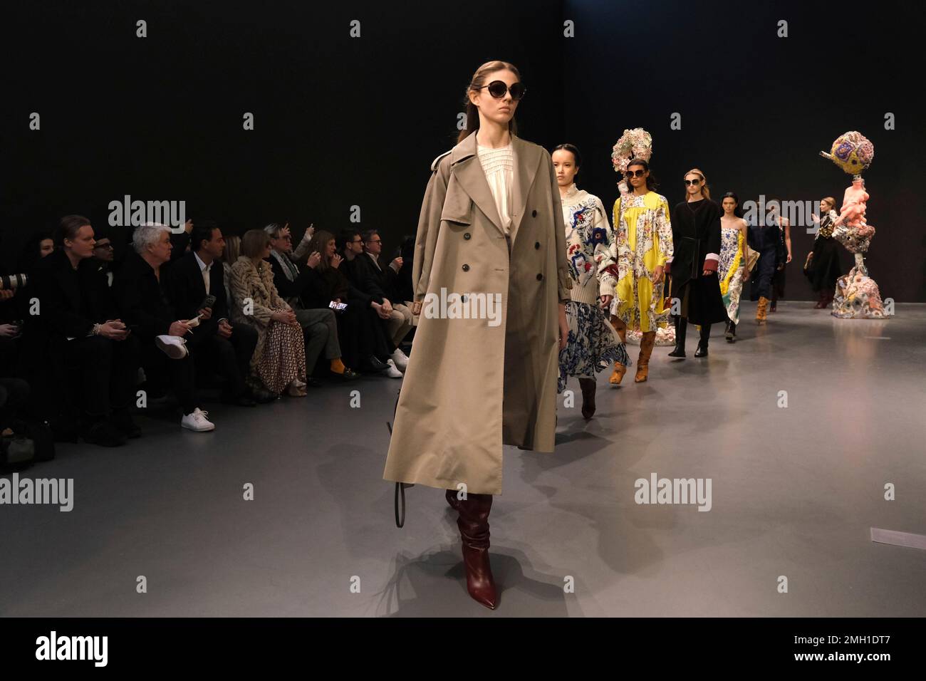 The Tory Burch collection is modeled during Fashion Week in New York ...