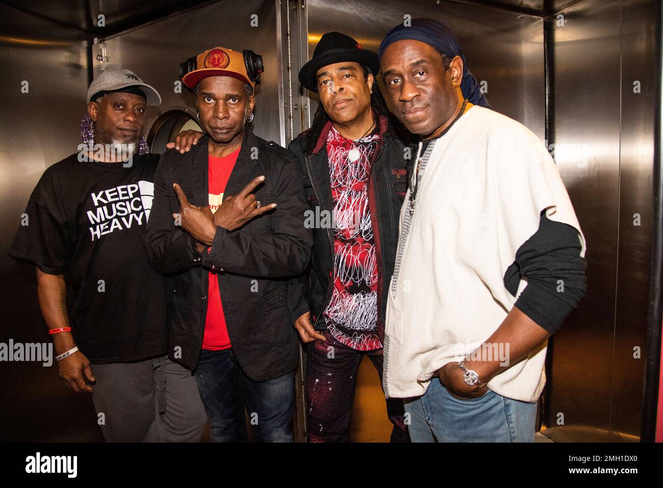 Corey Glover, from left, Vernon Reid, Corey Glover, Doug Wimbish and ...