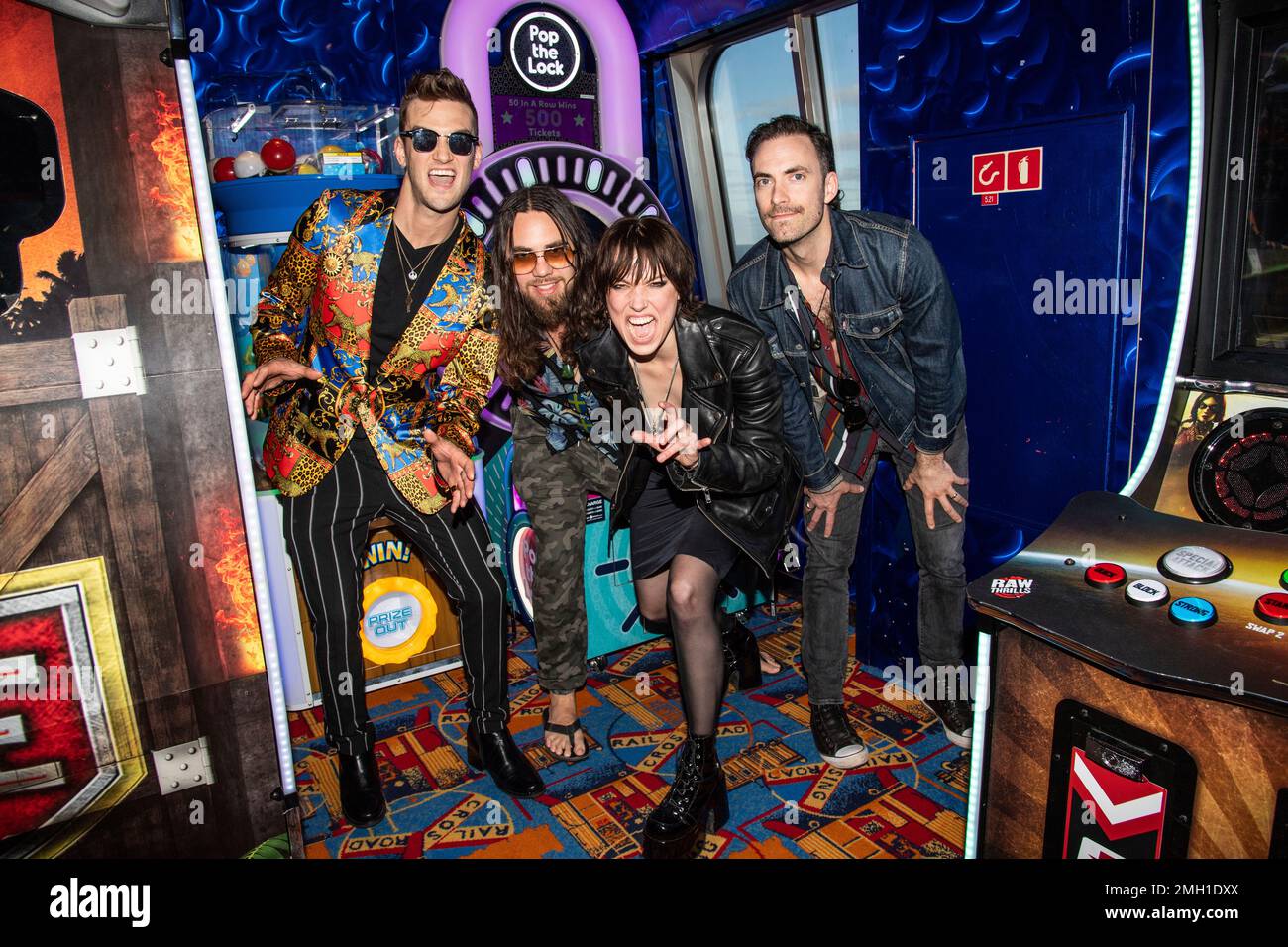 Arejay Hale, from left, Joe Hottinger, Lzzy Hale and Josh Smith of ...