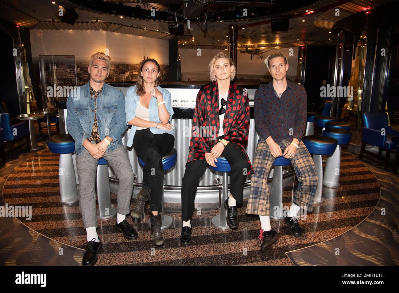 Ryan Blohm, from left, Siouxsie Medley, Emily Armstrong and Sean Friday ...
