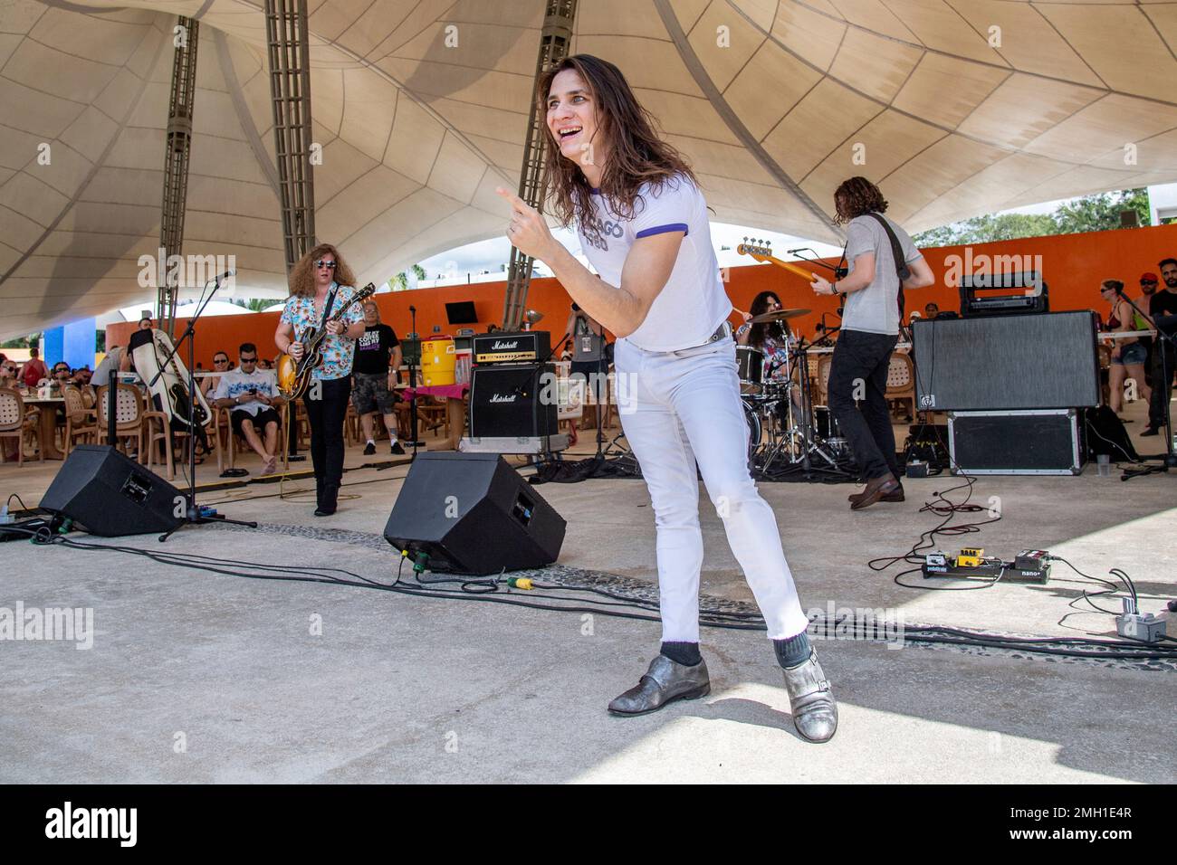 Nick Reese of Joyous Wolf is seen on board the Carnival Valor during ...