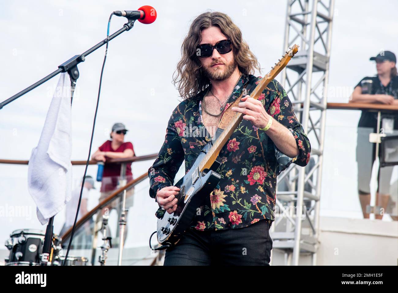 Tyler Baker of Goodbye June is seen on board the Carnival Valor during ...