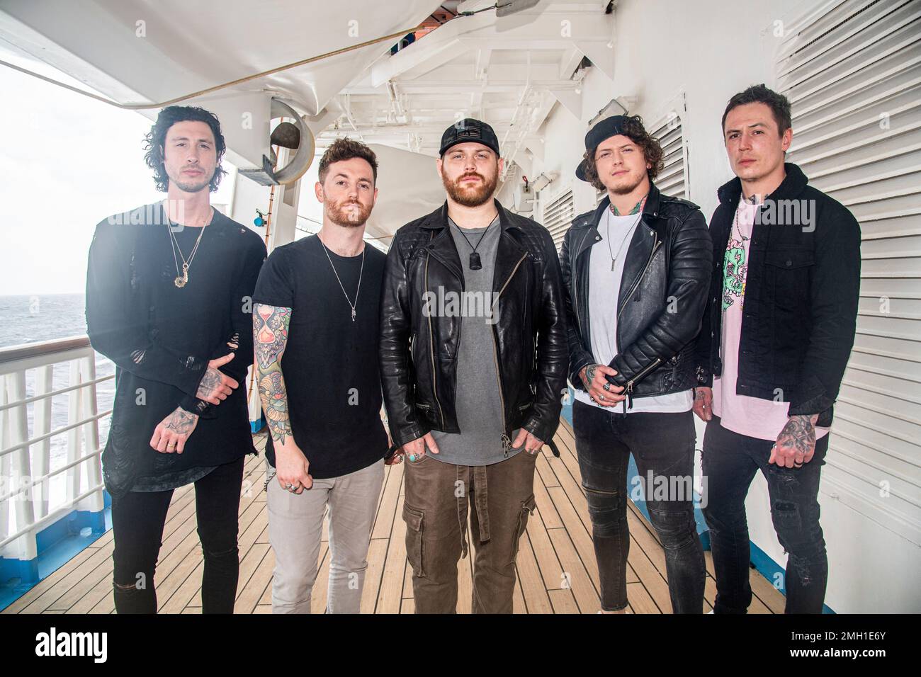 Cameron Liddell, from left, Sam Bettley, Danny Worsnop, Ben Bruce and ...