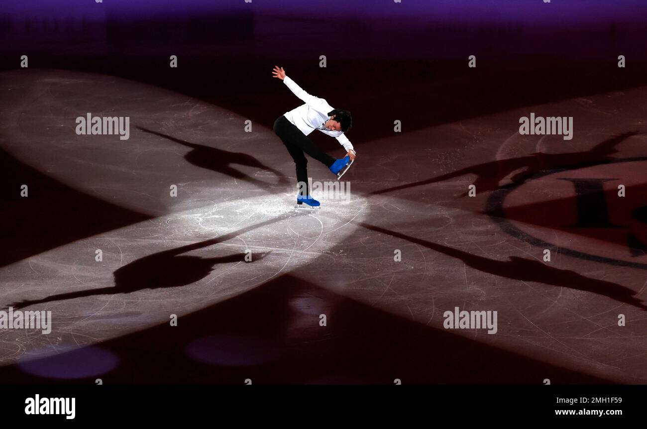 Canada's Keegan Messing performs during the gala exhibition in the ISU ...