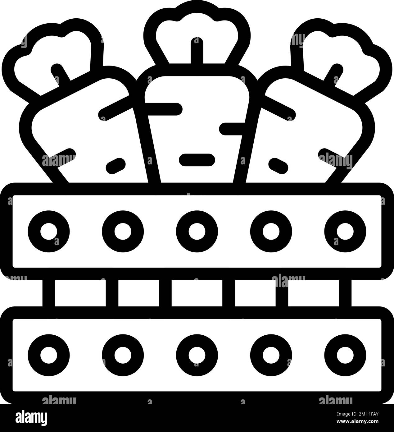 Carrot box icon outline vector. Juice fruit. Fresh food Stock Vector ...