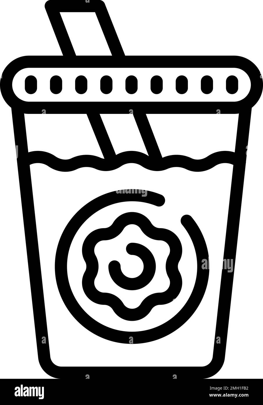 Nature juice icon outline vector. Food glass. Farm organic Stock Vector ...
