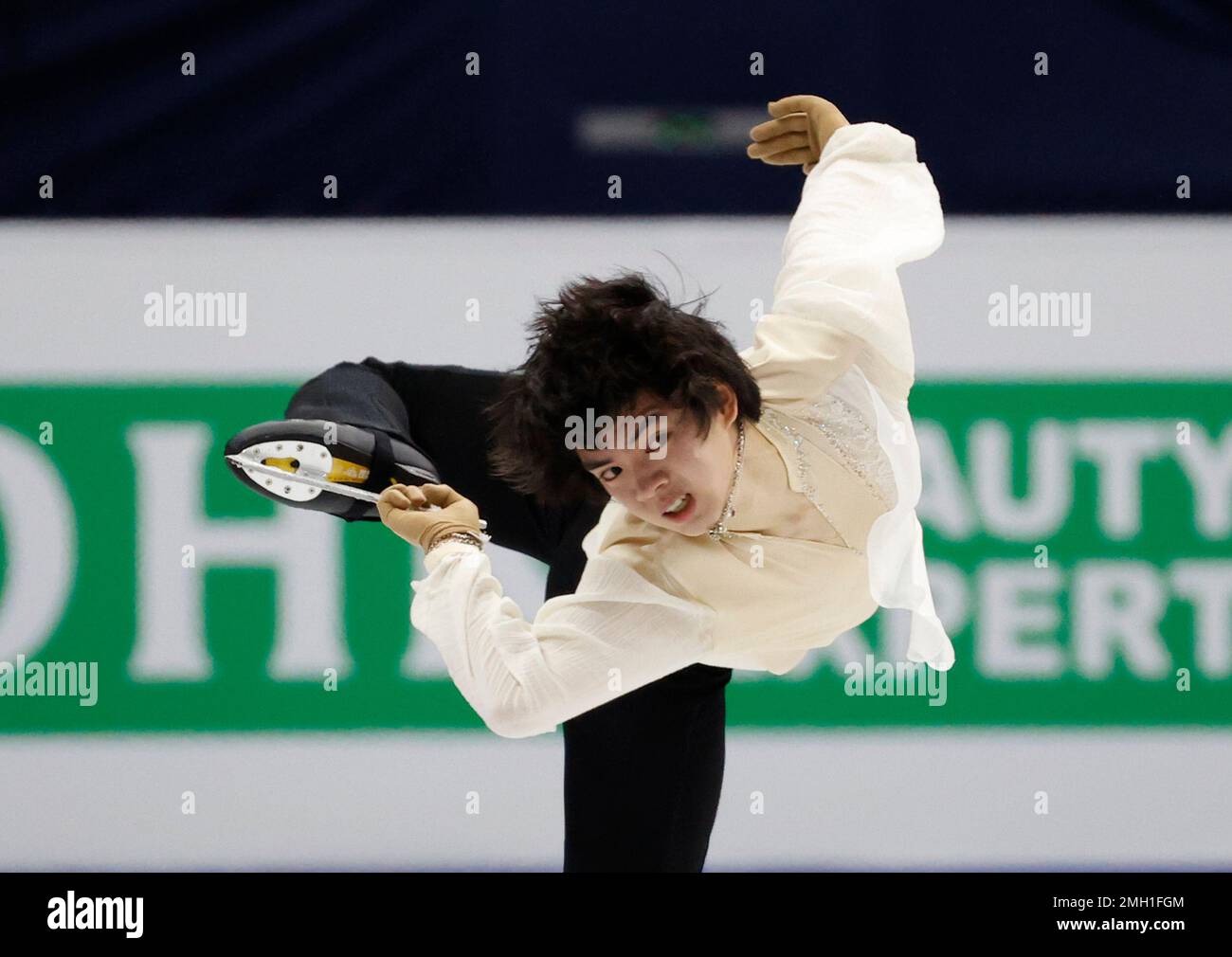 South Korea's Cha Junhwan performs during the men's single free skating ...