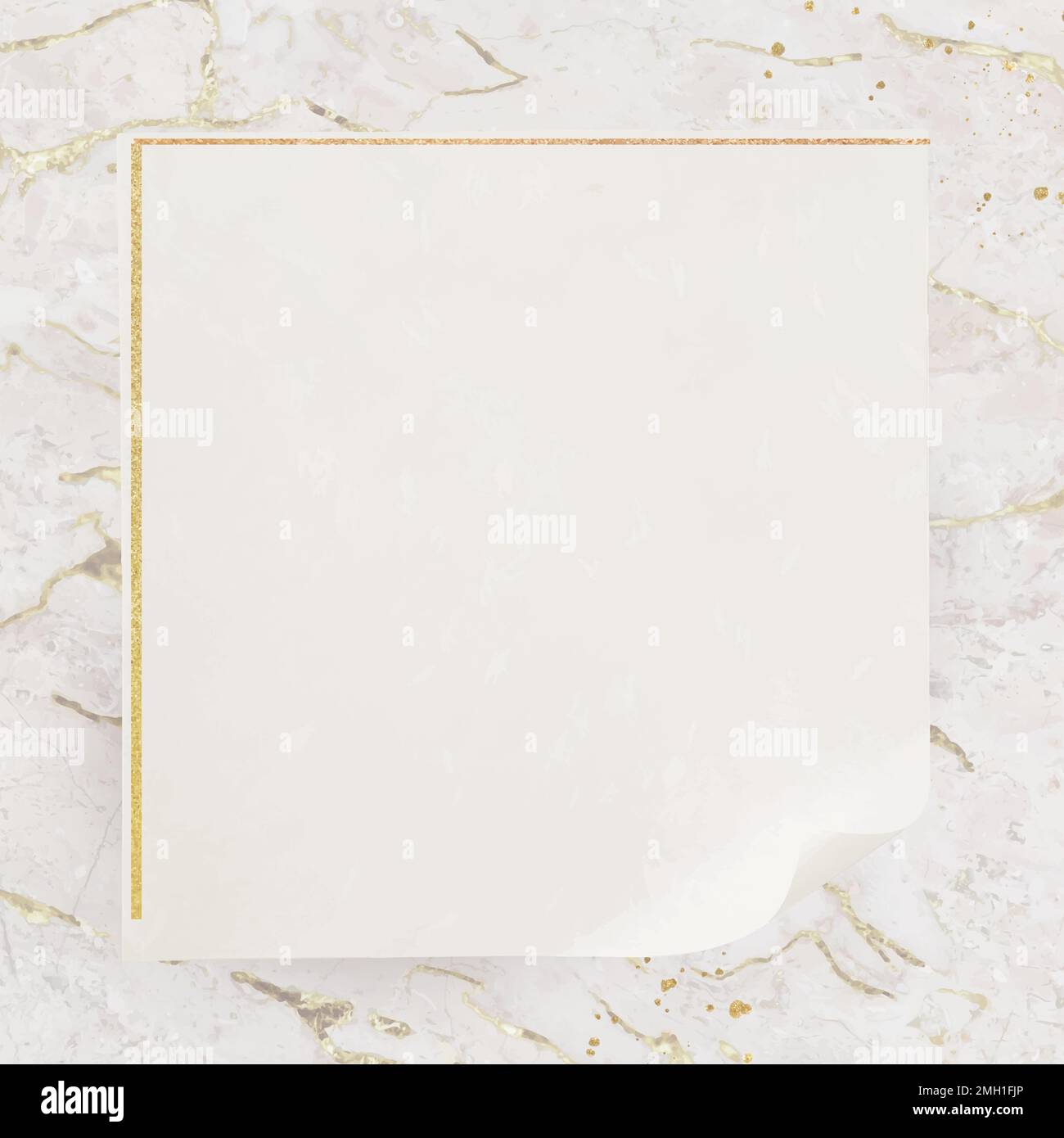 Blank square golden frame vector Stock Vector Image & Art - Alamy