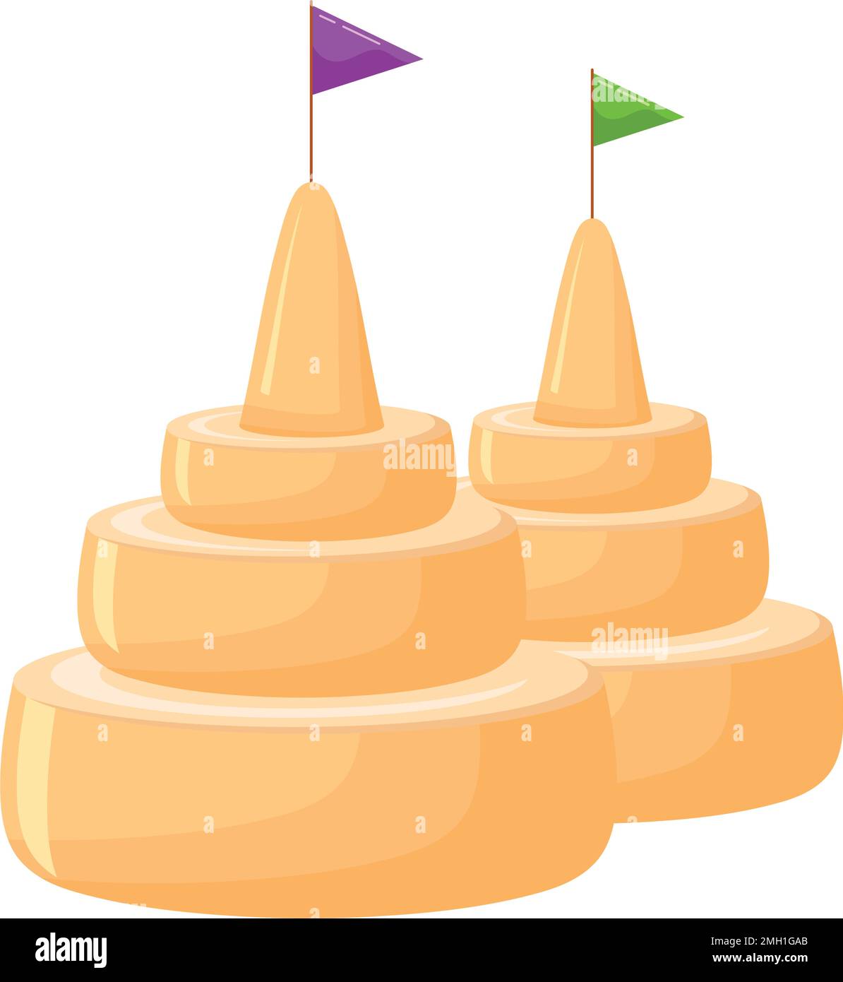 songkran sand castles with flags Stock Vector Image & Art - Alamy