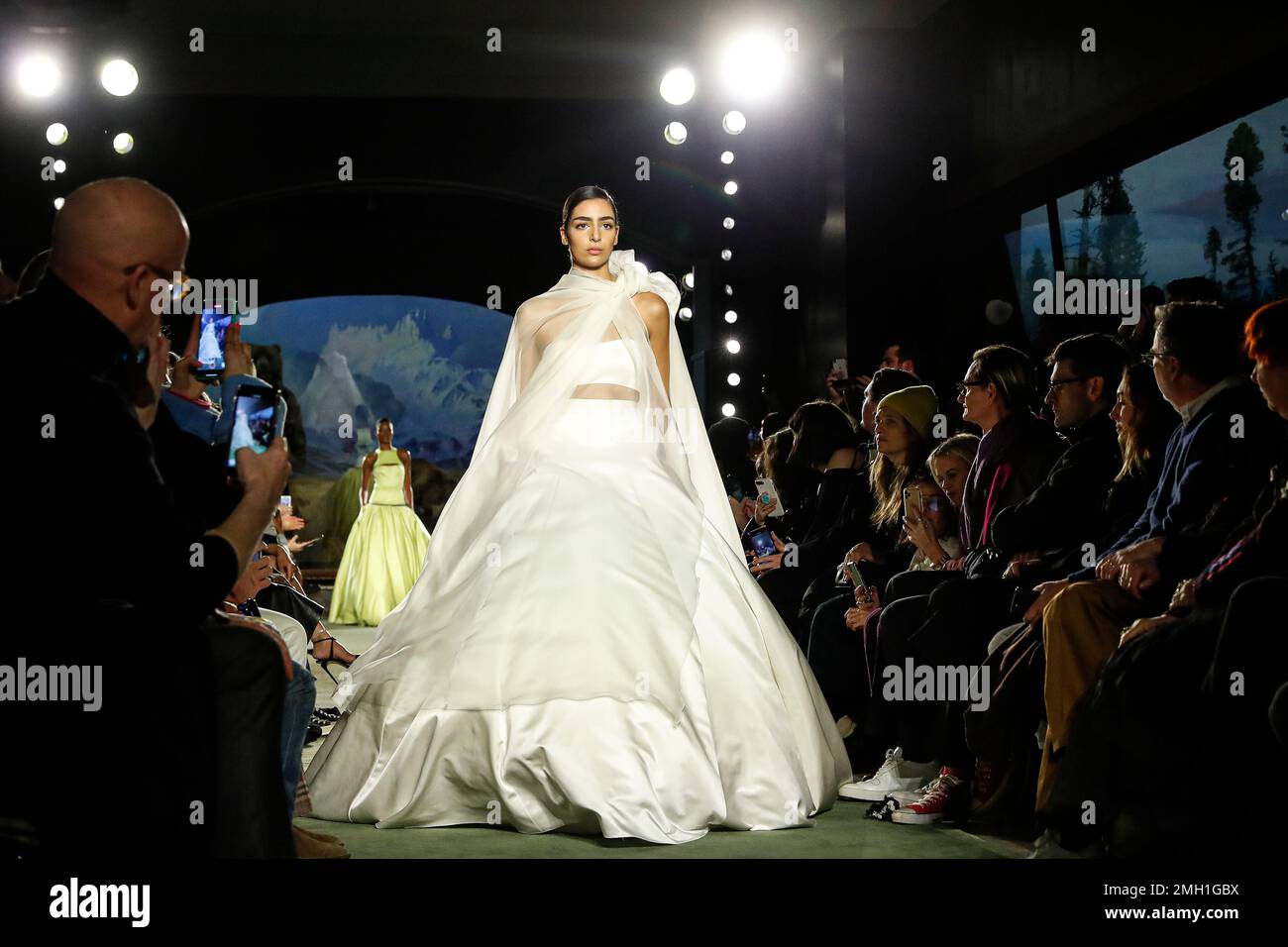 The Brandon Maxwell collection is modeled during Fashion Week, Saturday ...