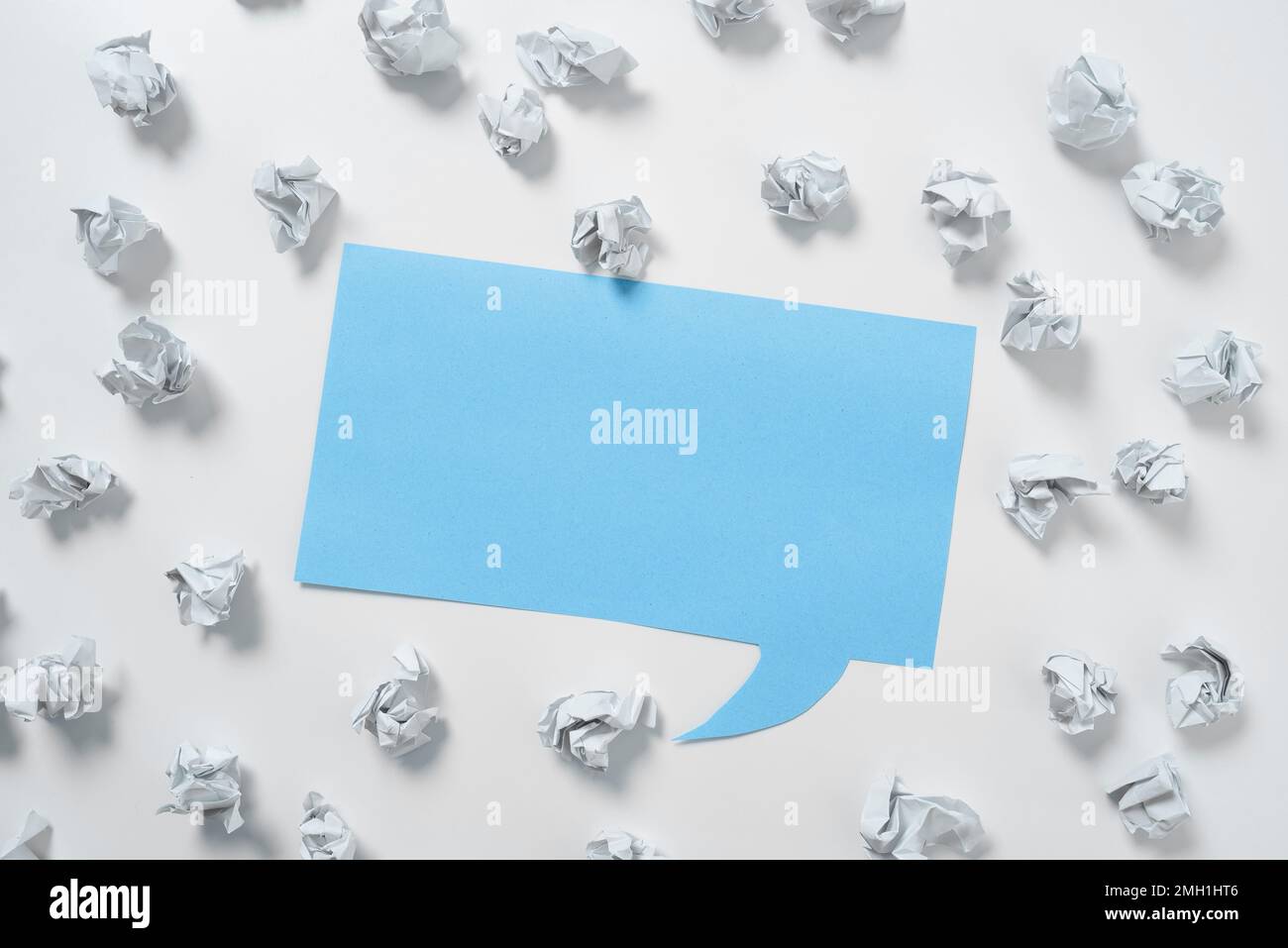 Paper Wraps Placed Around Important Information. Wrinkled Notes ...