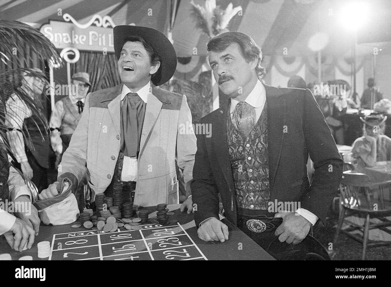 FILE - In this June 4, 1980, file photo, actors Ross Martin, left, and ...