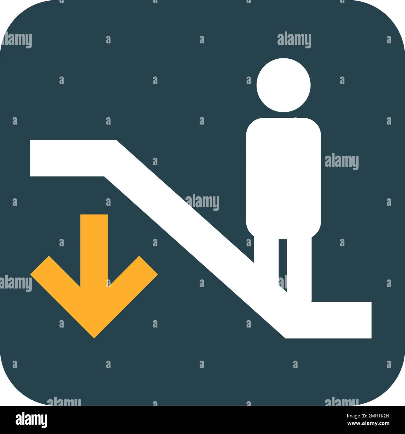 stairs down signal square Stock Vector Image & Art - Alamy