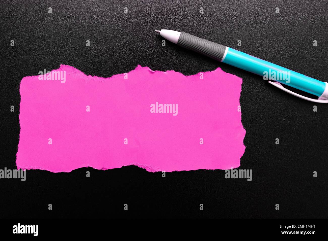 Important Information Written Under Ripped Piece Of Paper. Crutial ...