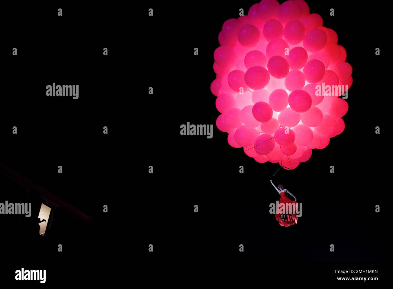 A moment of the the opening show during the Venice Carnival in Venice ...