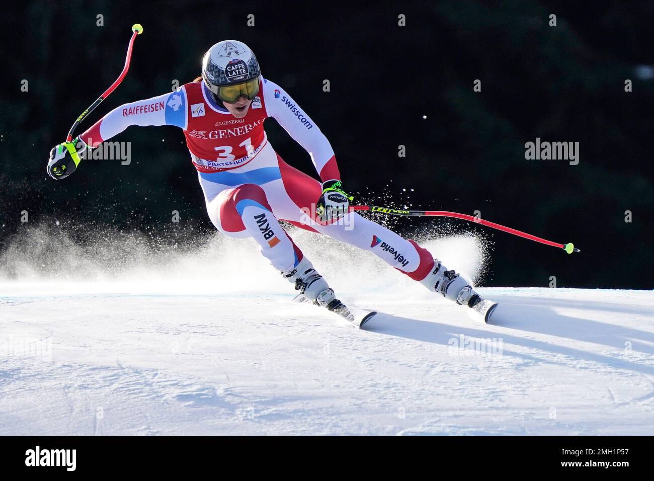 Switzerland's Wendy Holdener competes during an alpine ski, women's ...